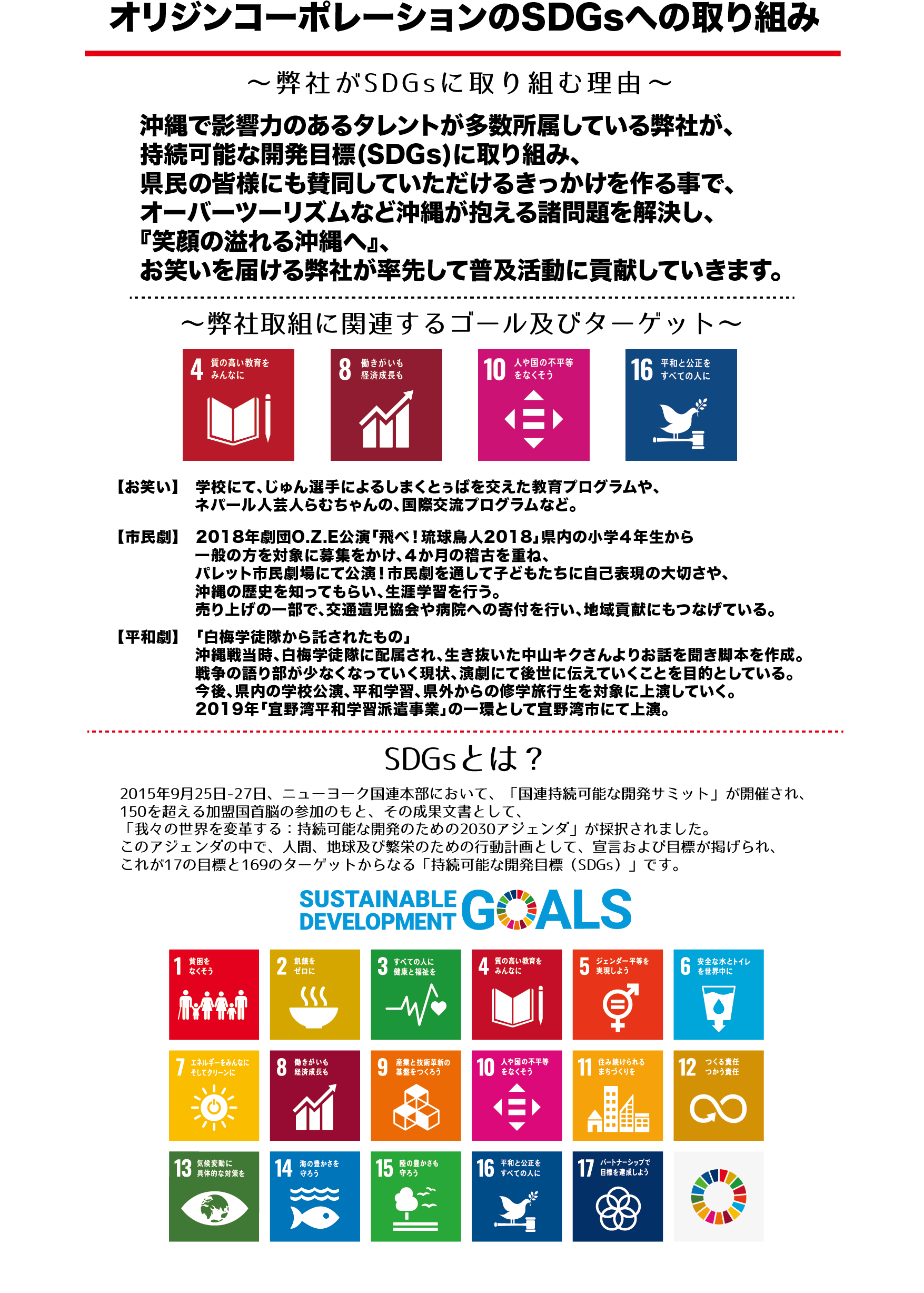 SDGs | オリジン・コーポレーション